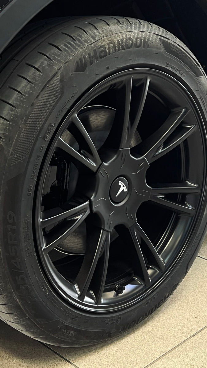 Model Y Matte Black Center Caps (Set of 4) – Charged AE