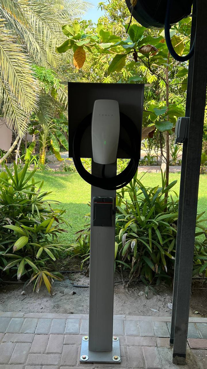 EV Charger Pedestal with Cover – Charged AE